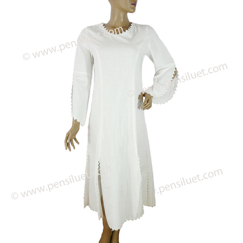 Тракийска дамска роба Бяла - pensiluet.com